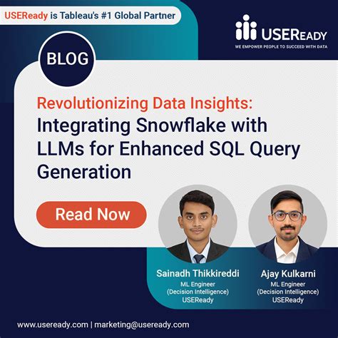 Useready On Linkedin Revolutionizing Data Insights Integrating Snowflake With Llms For