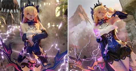 Cosplay nhân vật của Genshin Impact nữ coser khiến hội game thủ lác mắt vì quá nóng bỏng