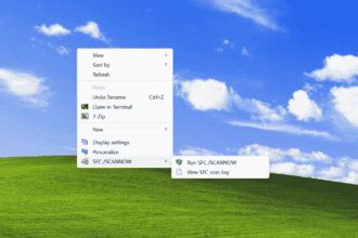 How To Add SFC SCANNOW To Context Menu In Windows