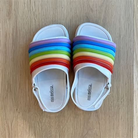 Mini Melissa Shoes Euc Mini Melissa Rainbow Sandals Size 9 Poshmark