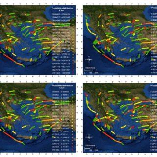 Probability Distribution Along Each Fault Of The Study Area Download Scientific Diagram