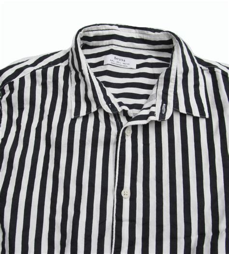 【目立った傷や汚れなし】bershka ベルシュカ レーヨン混 長袖 ストライプ シャツ L 40 E68の落札情報詳細 Yahoo