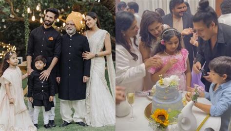 Shahid Kapoors Son Zain Munches On Chachu Ruhaans Wedding Cake