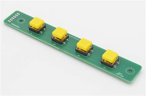 1 X 4 Tactile Button Breakout Wide BC Robotics