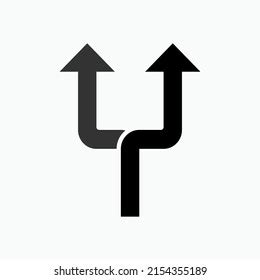 Separate Icon Options Different Directional Symbols Stock Vector