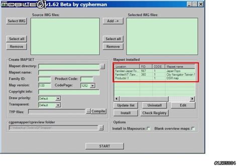 Uninstall Mapsource Map FotideX