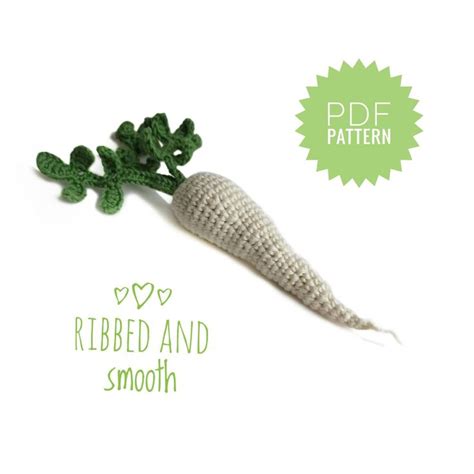 Parsnip Crochet Pattern Pdf Crochet Parsnip Pattern Play Food