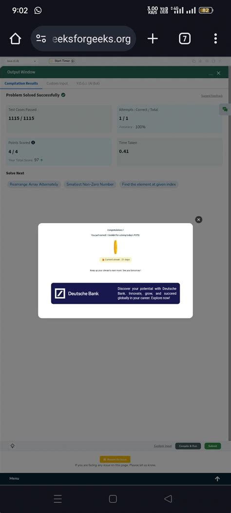 Geekstreak2024 Challengecomplete Problemsolving 21daysofcode