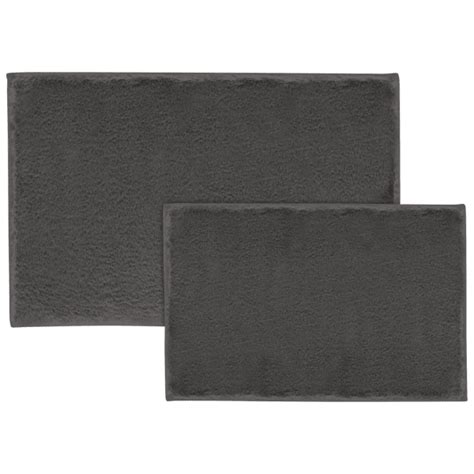 Morningsave Bibb Home 2 Piece Faux Fur Bath Mat Set