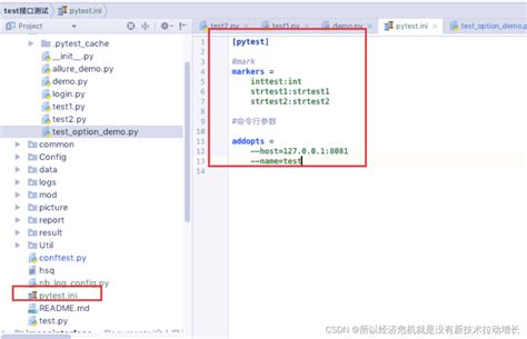 接口自动化—pytest命令行操作pytest运行命令 Csdn博客