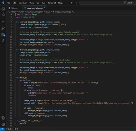 Prodigyinfotech Python Cybersecurity Imageprocessing Internship Muhammed Shamnas K