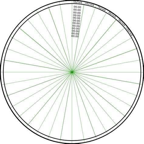 36 Segment Wheel Chart Clip Art At Vector Clip Art Online