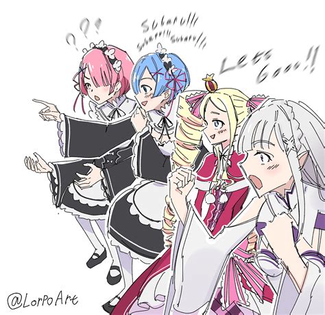 I Drew Re Zero Girls Watching Re Zero Anime Oc Rrezero