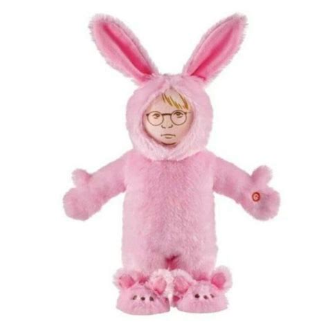 Holiday A Christmas Story Ralphie Pink Bunny Suit Side Stepper