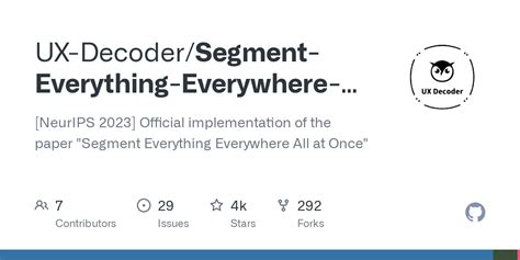 Issues UX Decoder Segment Everything Everywhere All At Once GitHub
