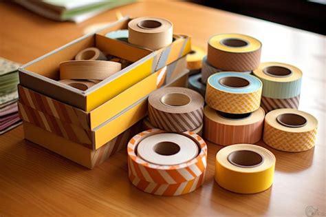 Masking Tape On A Craft Table Premium Ai Generated Image