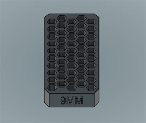 Obj File 9mm Reloading Block 🧰 ・3d Print Object To Download・cults