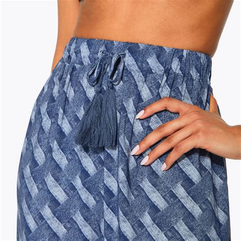 Resort Trousers Blue Fabric Trousers By Kurt Geiger London