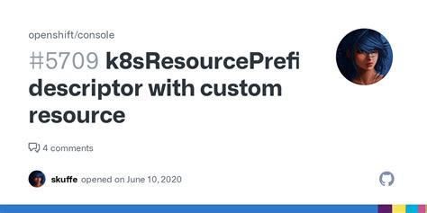 K8sresourceprefix Descriptor With Custom Resource · Issue 5709
