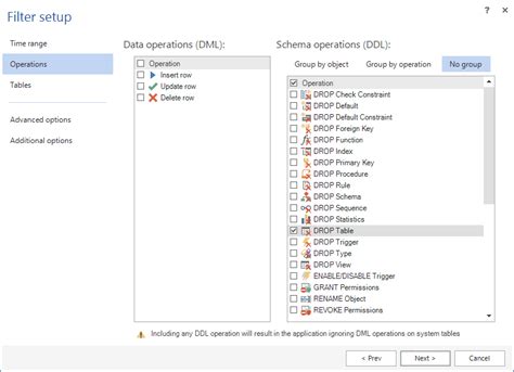 Techniques For Recovering Lost Tables Due To DROP Table Operation