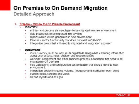 Insert Picture Here Siebel On Premise To CRM