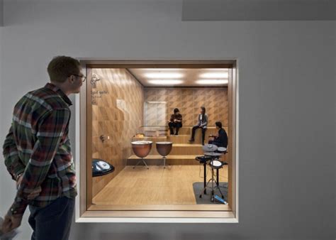 Adept Creates Wooden Music Rooms For Different Instruments