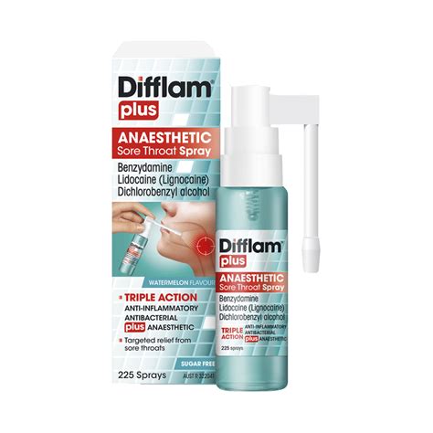 Difflam Plus Anaesthetic Sore Throat Spray Difflam