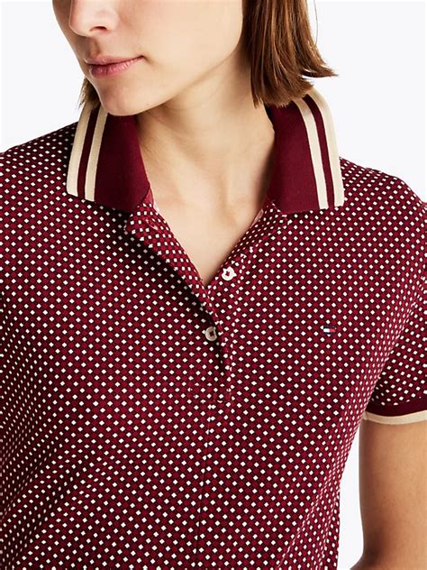 Print Midi Polo Dress Red Tommy Hilfiger