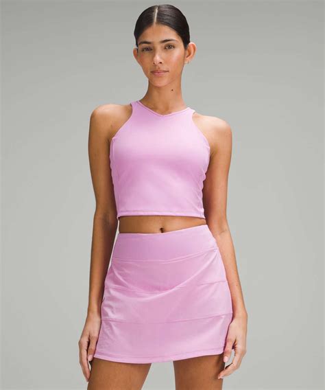 Lululemon Cropped V Neck Tennis Tank Top Dahlia Mauve Lulu Fanatics