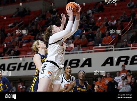 Oklahoma State Center Kassidy De Lapp 1 Shoots In Front Of West