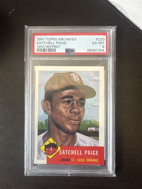 1991 Topps Archives The Ultimate 1953 Set Satchel Paige 220 Ebay