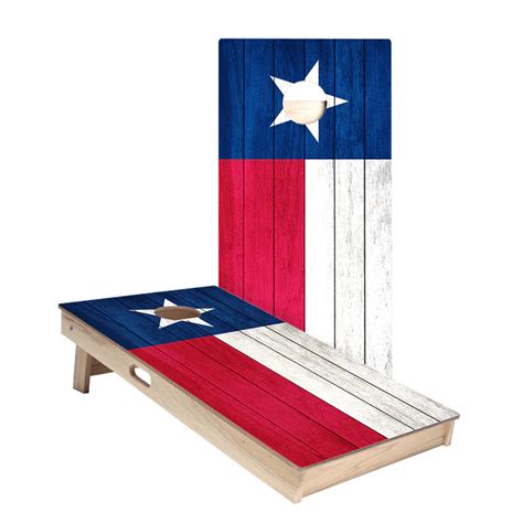 Texas Flag Star Cornhole Boards Achillionsports