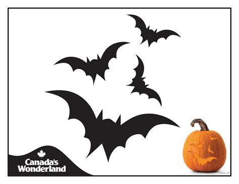 Pumpkin Stencil Printable Bat