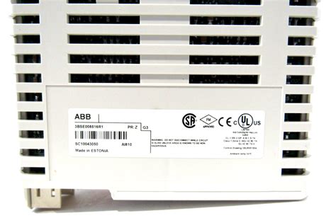 New Abb 3bse008516r1 Input Module Sb Industrial Supply Inc