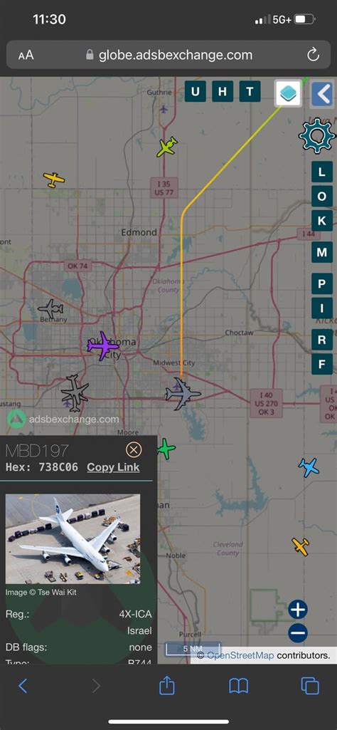 Israeli 747 400 Landed At Tinker Afb In Oklahoma City Yesterday