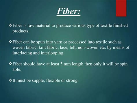 Fiber Classification Ppt Pptx