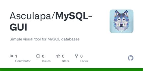 Github Asculapamysql Gui Simple Visual Tool For Mysql Databases
