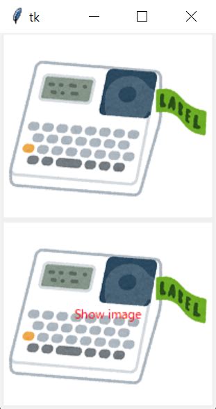 tkinterLabelの使い方Python Python Code Notes