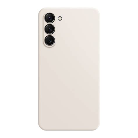 Samsung Galaxy S23 5g용 모조 액체 실리콘 전화 케이스흰색