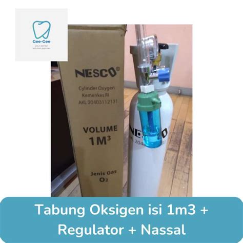 Jual Tabung Oksigen 1m3 Lengkap Tabung Regulator Selang Isi Di