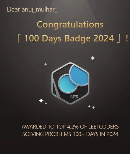 anuj mulhar on linkedin 100daysleetcode 100daysleetcode leetcode