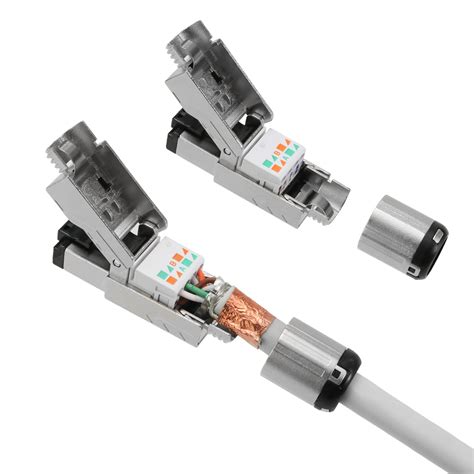 Cat6a Shielded Toolless Field Termination Connector For 6 5 Mm To 9 5 Mm Cables Innovative