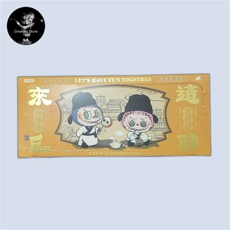 Jual Full Set Labubu The Monsters Lets Have Fun Together Series Badge