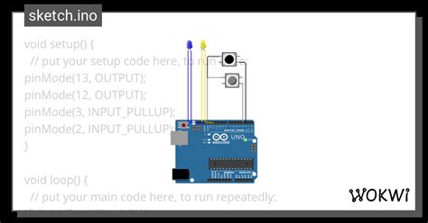 sw 1 berkedip dan sw 2 o wokwi esp32 stm32 arduino simulator