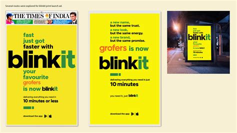 Blinkit Rebranding Campaign Behance
