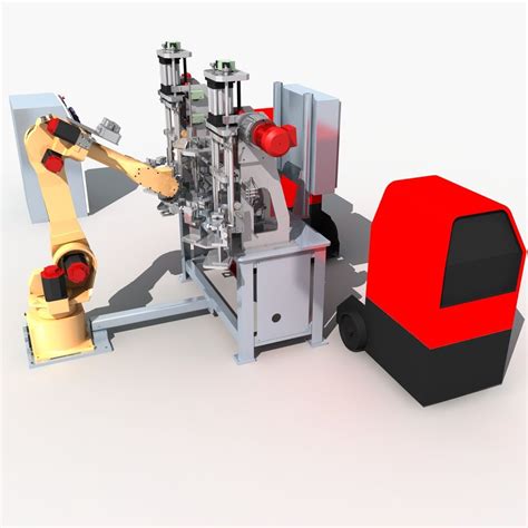 Assembly Line Robot V1 Free 3d Model Obj Stl Free3d