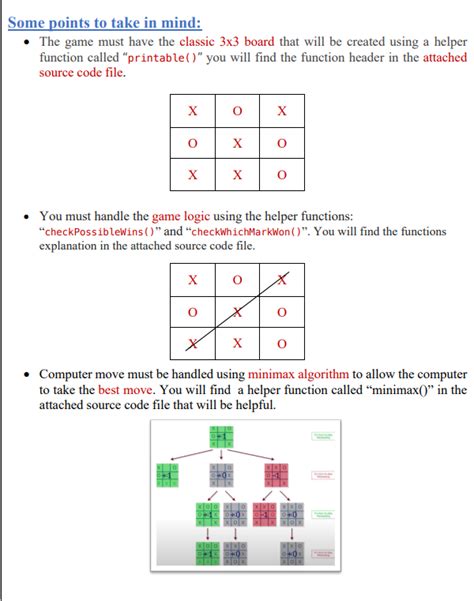 Solved Tic Tac Toe Player Vs Computer I Want Explain And