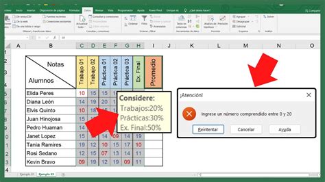 Como Funciona La Validacion De Datos En Excel Ficha D