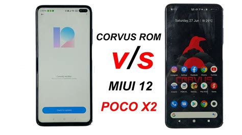 POCO X2 Corvus Rom VS MIUI 12 Speed Test Antutu Benchmark Score