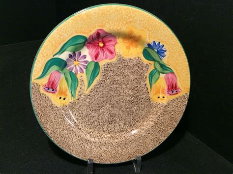 Clarice Cliff “pertunia” A Wonderful 7” Side Plate August 1933 In